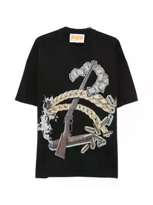 PDF Graphic-print T-shirt - Black