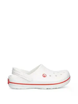 CROCS Crocband Perforated Slingback Clogs - White