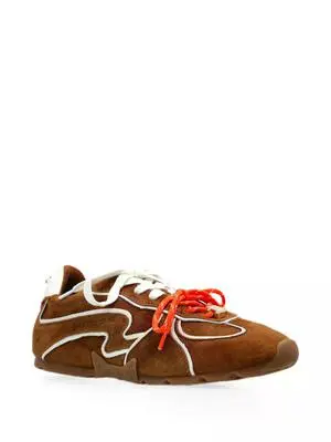 NAKED WOLFE Adored Suede Lace-up Sneakers