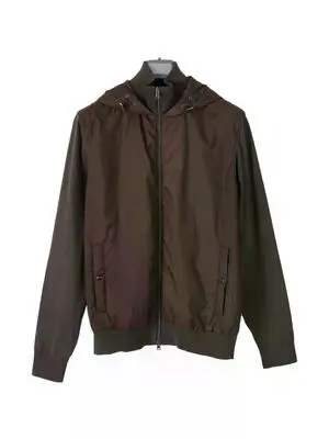 Herno Hooded Panelled Jacket - Brown