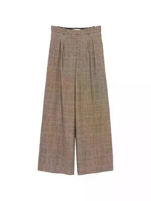 CIRCOLO 1901 Check-pattern Pleated Trousers