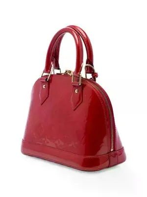 LOUIS VUITTON 2015 Monogram Vernis Alma Bb Satchel