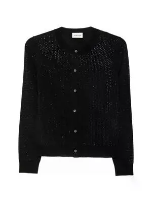 P.a.r.o.s.h Rhinestone-embellished Cardigan - Black