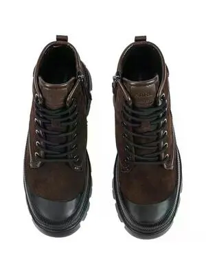Karl Lagerfeld Suede Panelled Boots