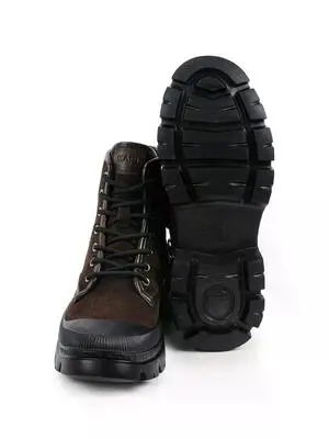 Karl Lagerfeld Suede Panelled Boots