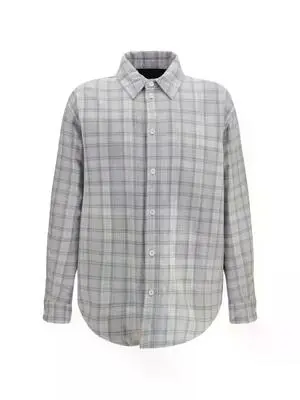 Off-White Check Flannel Padded Overshirt - Grey