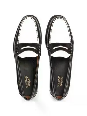 G.H.BASS Larson Flag Leather Loafers