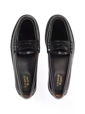G.H.BASS Weejuns Velvet-panel Loafers
