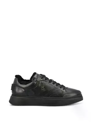 Bogner Logo-plaque Leather Sneakers - Black