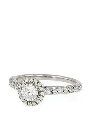 Cartier Diamond And Platinum Ring - Silver