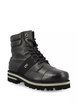 Bogner Lace-up Padded-collar Ankle Boots - Black