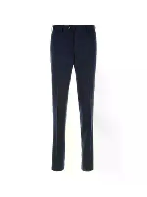 PT TORINO Pressed-crease Tailored Trousers - Blue