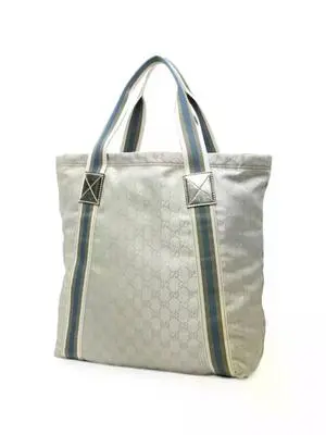 Gucci 2000-2015 Gg Canvas Web Tote Bag