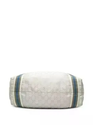 Gucci Gg Canvas Web Tote Bag