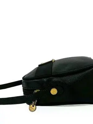 FERRAGAMO 20th Century Lizard Embossed Leather Vara Crossbody Bag