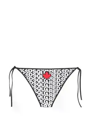 Dsquared2 Logo-print Side-tie Briefs - Black