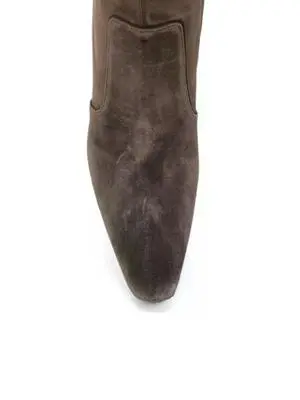 Saint Laurent Francoise Pointed-toe Knee-high Boots