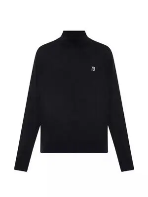 Balmain Logo-embroidered Turtleneck Sweater