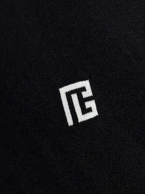 Balmain Logo-embroidered Turtleneck Sweater