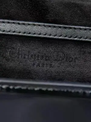 Dior 2017 Studded Patent Diorama Top Handle Wallet On Chain Satchel