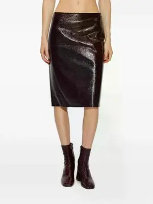COURREGES Logo-detail Midi Skirt