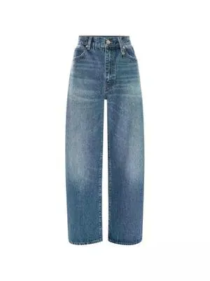 FRAME Whiskered Faded-effect Jeans