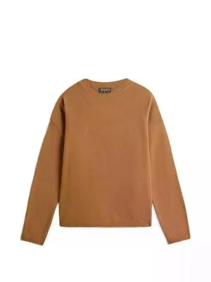 Woolrich Crew-neck Drop-shoulder Sweater - Brown