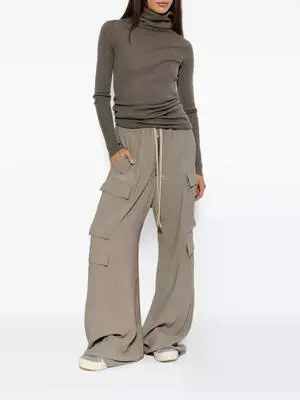 Rick Owens Tube Ribbed-knit Turtleneck Top