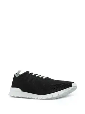 Kiton Mesh-knit Lace-up Sneakers