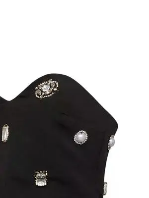 ALINA Crystal-embellished Strapless Top