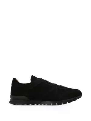 Kiton Suede Classic-lacing Sneakers - Black