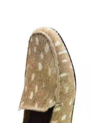 Loulou De Saison Zino Deer-print Pony-effect Loafers