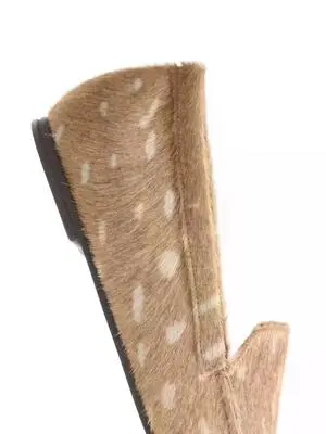 Loulou De Saison Zino Deer-print Pony-effect Loafers