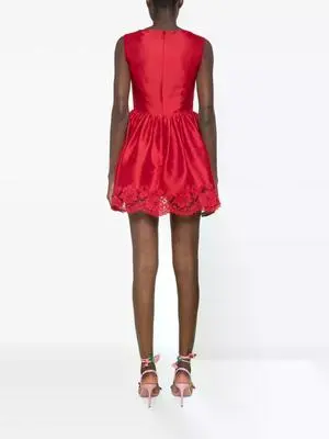 SELF-PORTRAIT Lace-trim Mini Dress