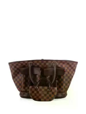 LOUIS VUITTON Manosque Handbag Damier Gm Tote Bag - Brown