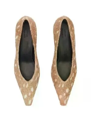 Loulou De Saison Eko Deer-print Pony-effect Pumps