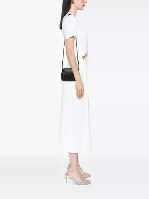 Bottega Veneta 2012-2026 Mini Lambskin Intrecciato Loop Camera Bag Crossbody Bag - Brown