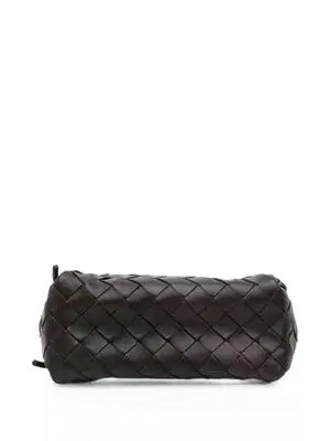 Bottega Veneta 2012-2026 Mini Lambskin Intrecciato Loop Camera Bag Crossbody Bag - Brown