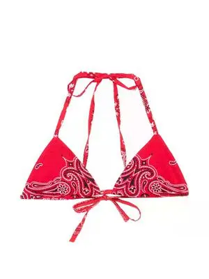 RE/DONE Paisley-print Top - Red
