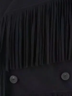 Carven Fringe-trimmed Double-breasted Jacket
