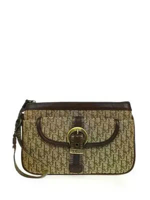 Dior 2001 Trotter Buckle Clutch Bag