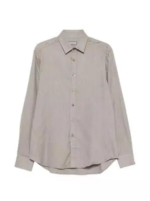 Canali Point-collar Shirt - Neutrals