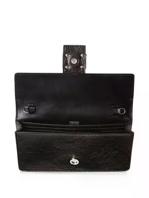 Fendi Tuve Logo-plaque Leather Wallet On Chain