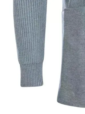 Eleventy Layered Knit Sleeve Jacket