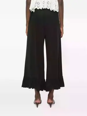 Chloé Ruffled Silk Crepe De Chine Trousers