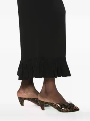 Chloé Ruffled Silk Crepe De Chine Trousers