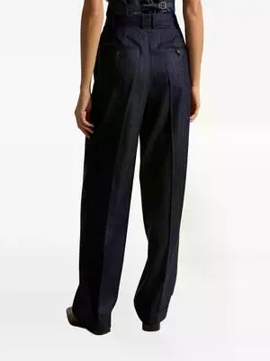 Polo Ralph Lauren Bacall Pinstriped Wool Trousers