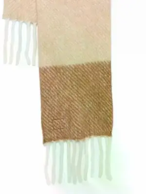 Loewe Striped-pattern Fringed Scarf