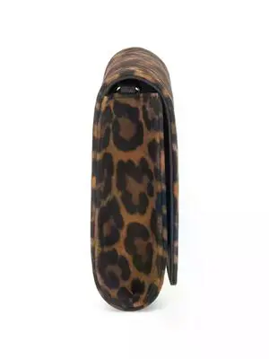 GIANVITO ROSSI Monica Leopard-print Clutch Bag