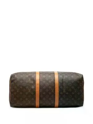 LOUIS VUITTON Monogram Keepall 50 Travel Bag - Brown